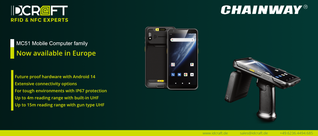 CHAINWAY MC51 RFID Handhelds Now Available at IDCRAFT